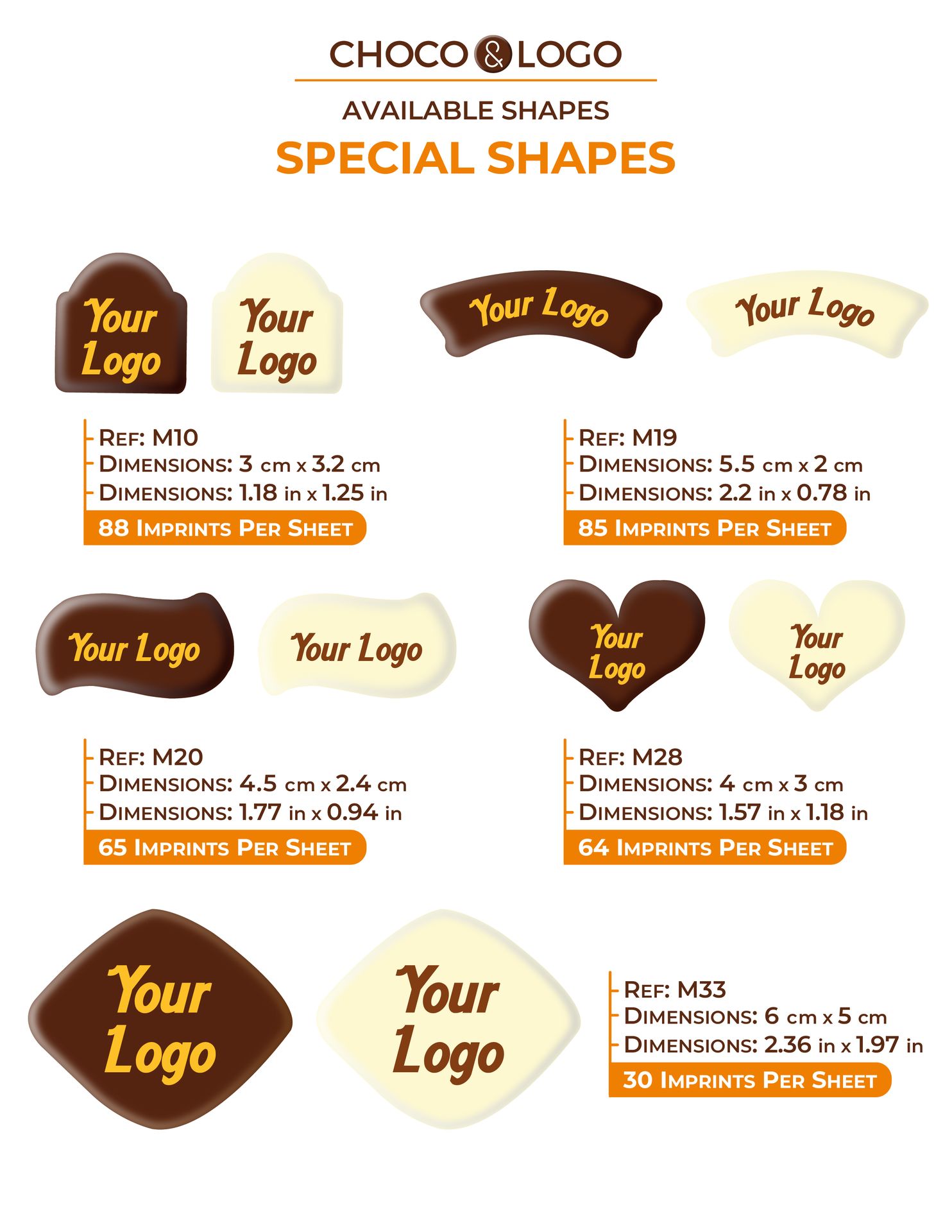 Order Form - Custom Chocolate Transfer Sheets
