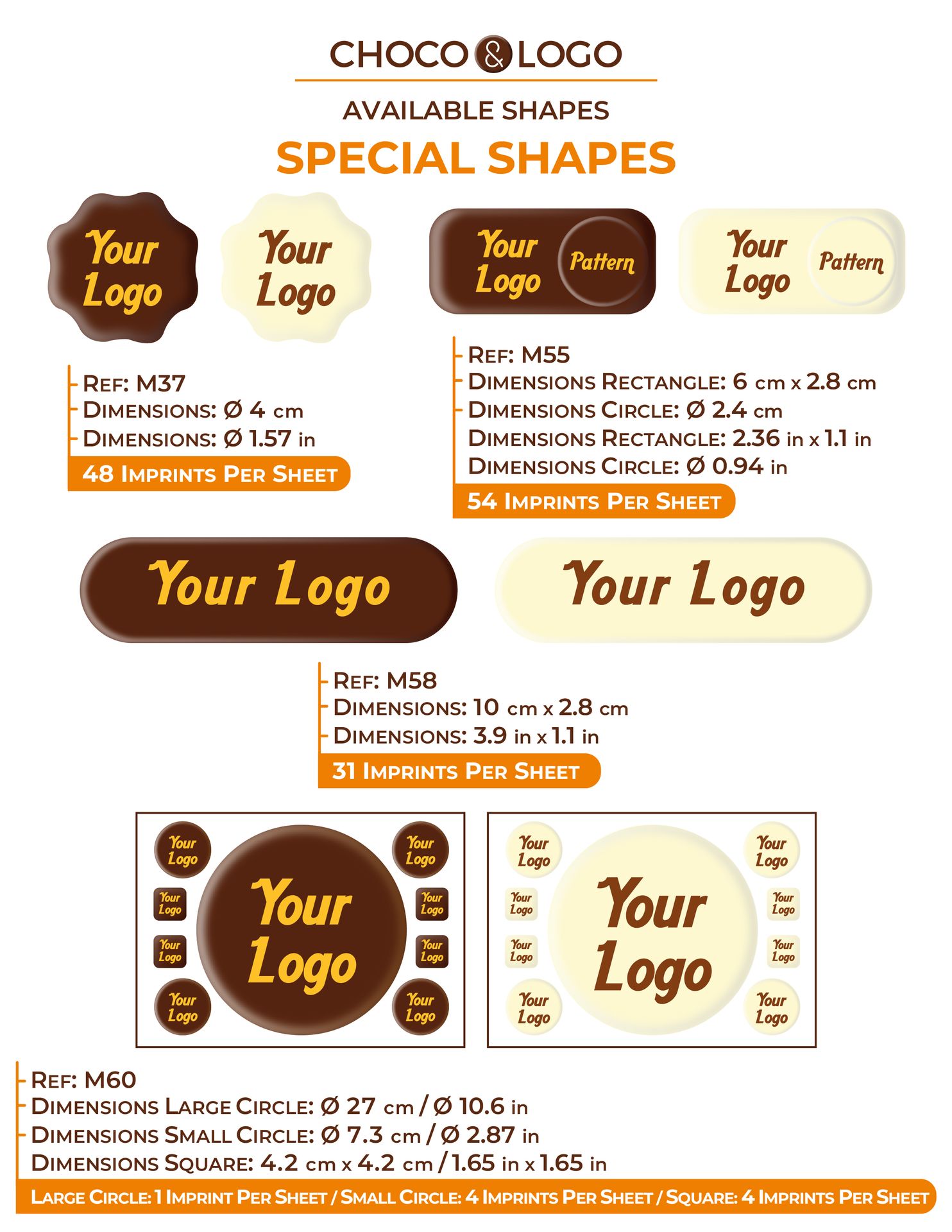 Order Form - Custom Chocolate Transfer Sheets