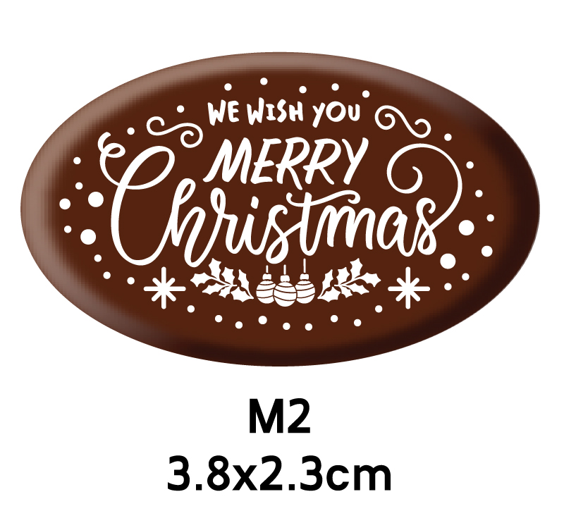 [Pack of Transfer Sheets] Oval Christmas Decorations (11 designs ...