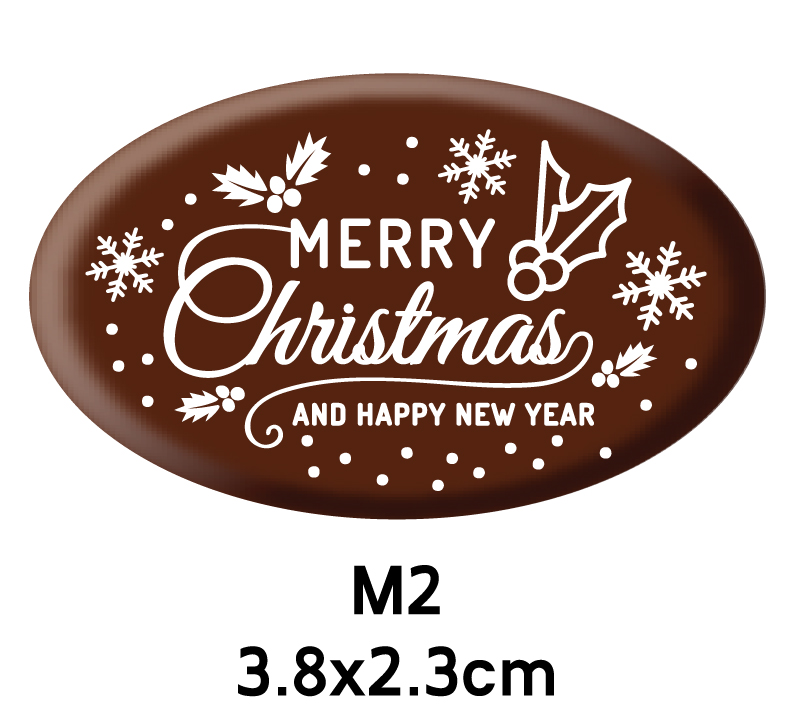 [Pack of Transfer Sheets] Oval Christmas Decorations (11 designs ...