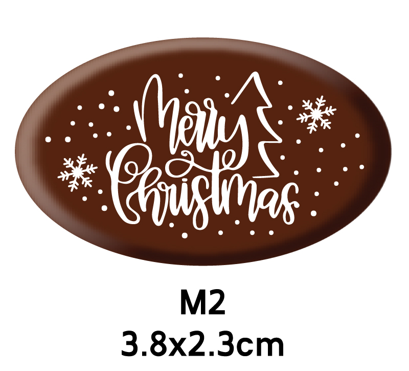 [Pack of Transfer Sheets] Oval Christmas Decorations (11 designs ...