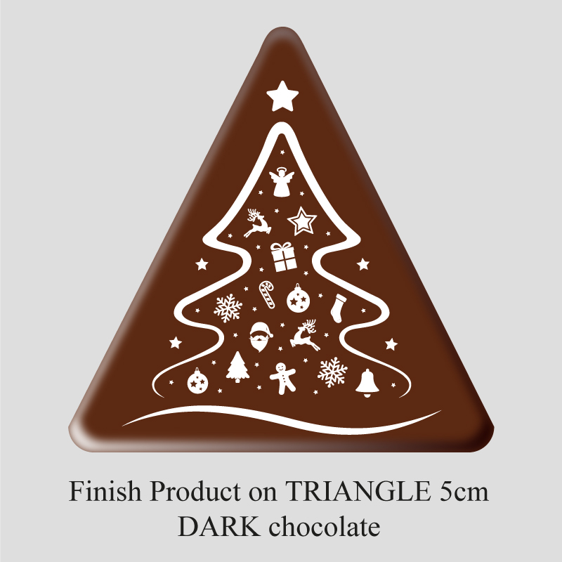 [Pack of Transfer Sheets] Triangle Christmas Decorations (7 designs ...